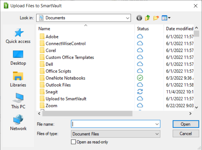Using the Connected Desktop – SmartVault