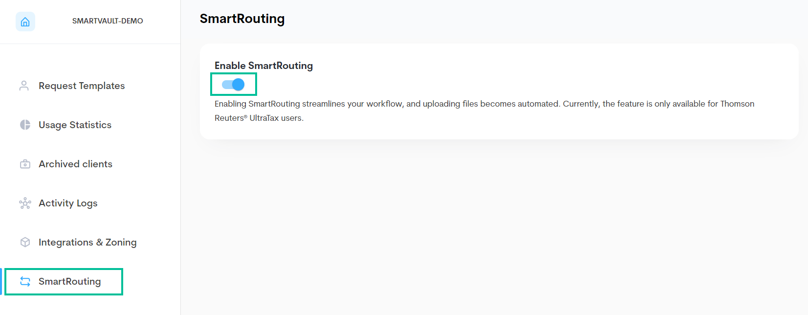 Getting Started with SmartRouting – SmartVault