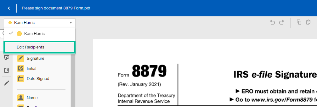 Adding Knowledge-Based Authentications (KBAs) to Documents in DocuSign ...