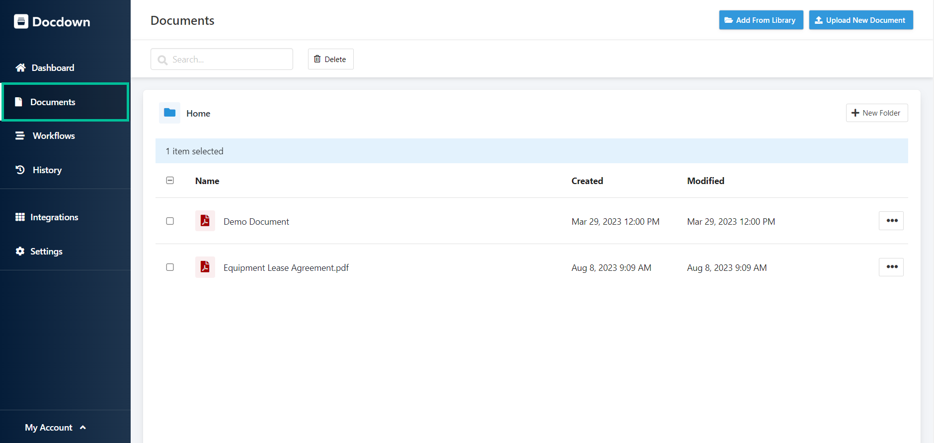 Managing Documents with Docdown – SmartVault