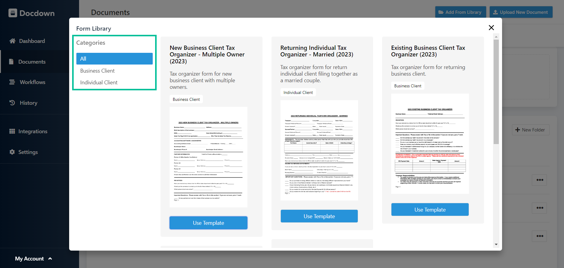 Forms Library Managing Documents With Docdown – SmartVault