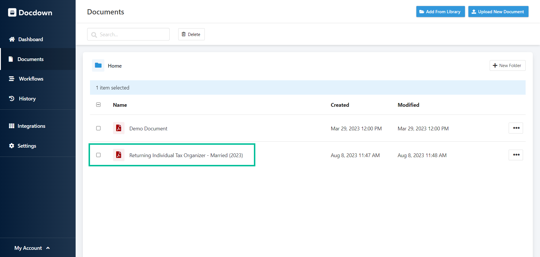 Managing Documents with Docdown – SmartVault