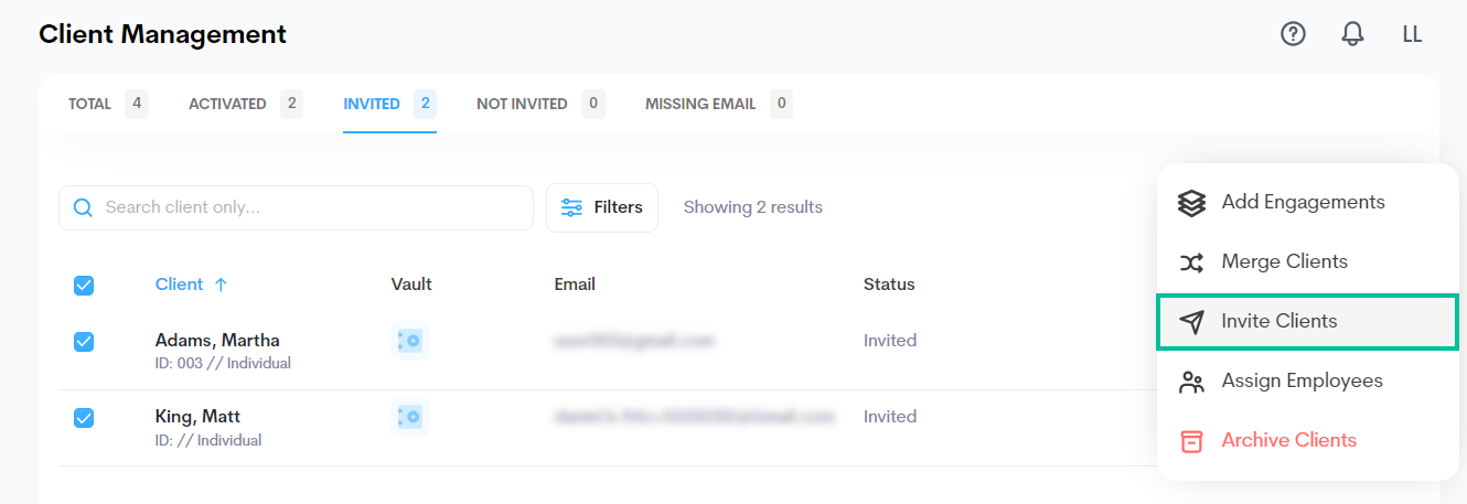 Re-inviting Clients with Pending Account Activations in the SmartVault Portal – SmartVault