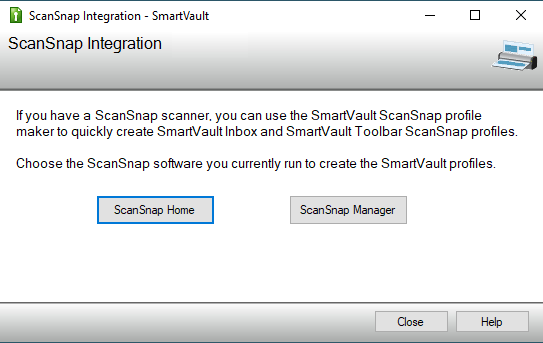Configuring a ScanSnap Scanner – SmartVault