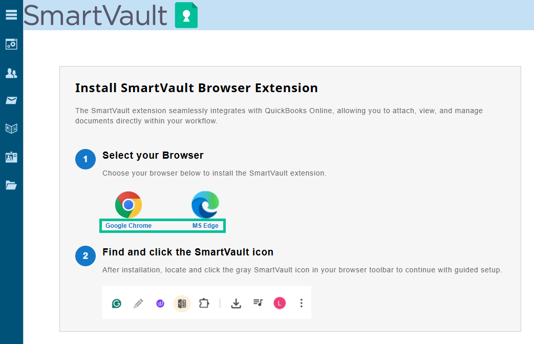 Installing the SmartVault Browser Extension for QuickBooks Online – SmartVault