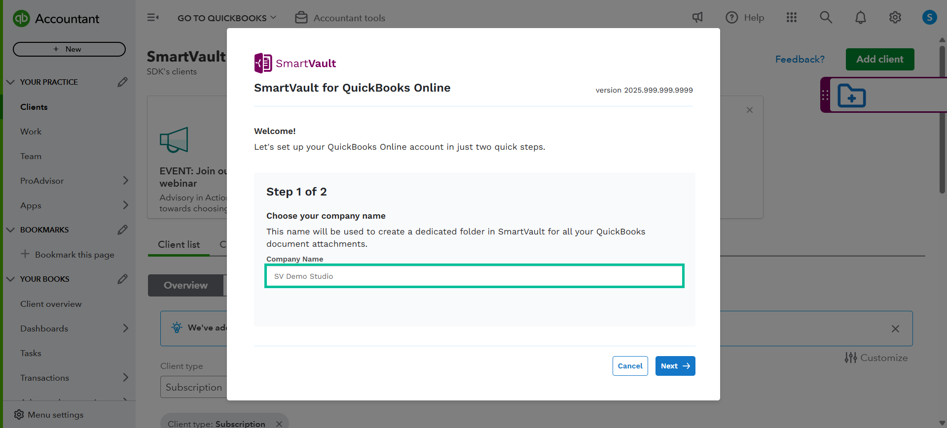 Installing the SmartVault Browser Extension for QuickBooks Online – SmartVault