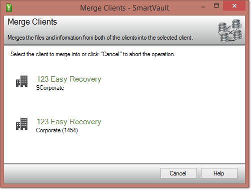 Merging Duplicate Clients – SmartVault