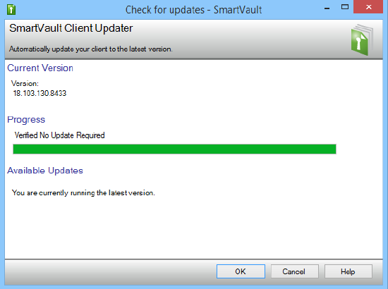 Manually Checking for SmartVault Updates – SmartVault