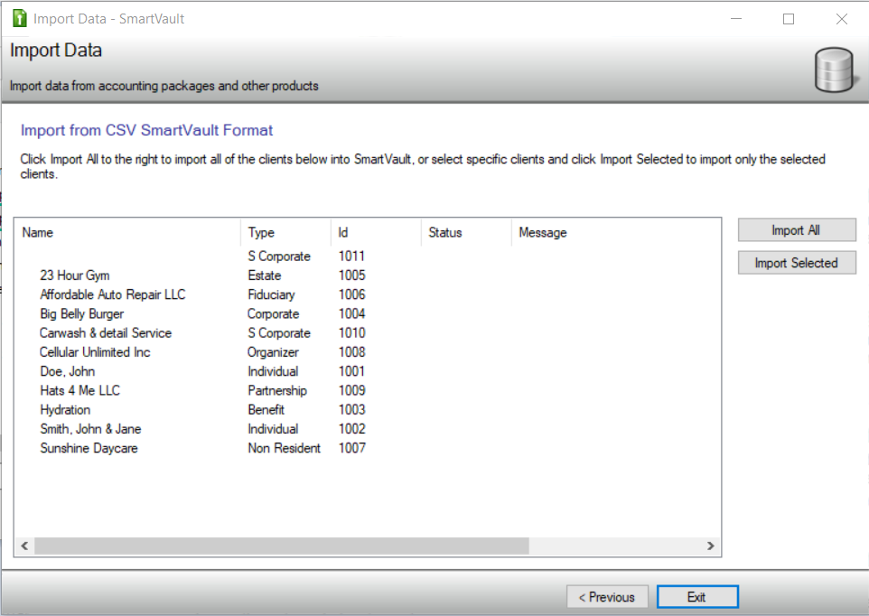 Importing Clients from a CSV File – SmartVault