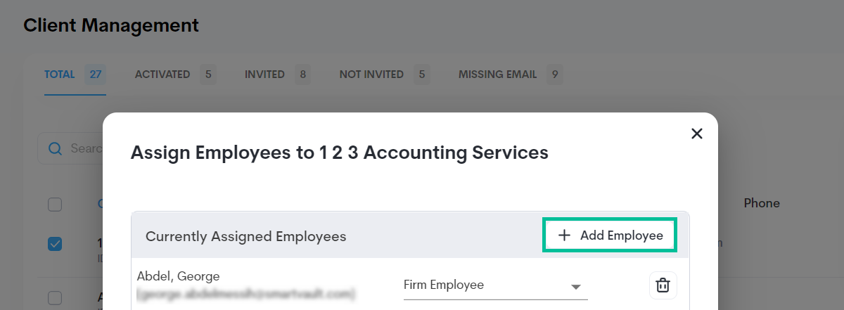 Understanding the Assign Employees Feature – SmartVault