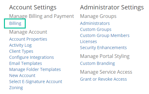Viewing Account and Usage Information and Adding Licenses – SmartVault