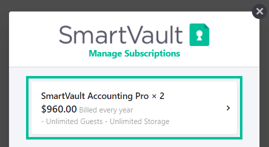 Viewing Account and Usage Information and Adding Licenses – SmartVault