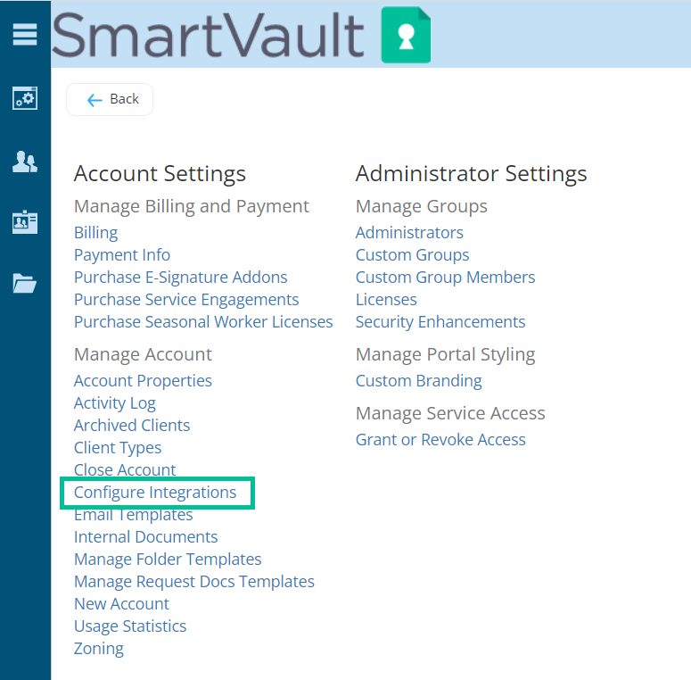 Creating a New DocuSign Account and Integrating with SmartVault – SmartVault